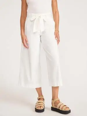 Brochu Walker The Marina Cropped Pant - Ivory