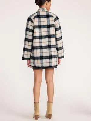 Brochu Walker The Bodhi Double Breasted Plaid Coat