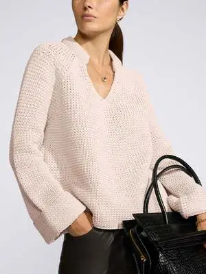 Brochu Walker Aria Popover Sweater - Warm Stone