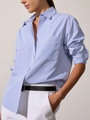 Brochu Walker The Everyday Shirt - Blue Stripe