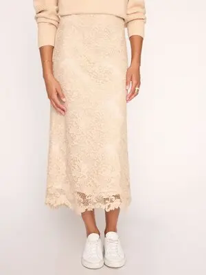 Brochu Walker The Mara Lace Skirt - Buff