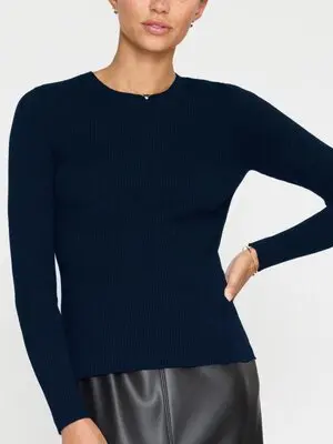 Brochu Walker The Tamsin Skinny Rib - Navy