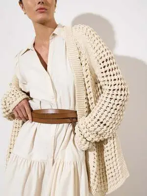 Brochu Walker The Keifer Cardigan - Ecru