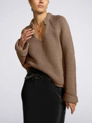 Brochu Walker Aria Popover Sweater - Terra
