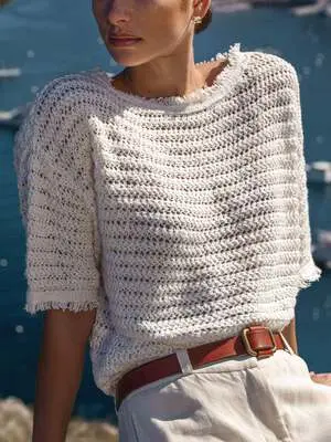 Brochu Walker The Simi Fringe Pullover