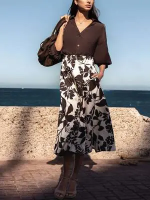 Brochu Walker The Edda Printed Skirt