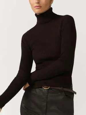 BROCHU WALKER BROCHU WALKER The Noel Ribbed Turtleneck