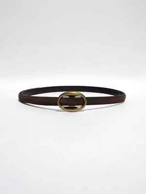 Brochu Walker The Chelsea Suede Belt - Coffee