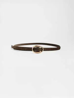 Brochu Walker Chelsea Suede Belt - Coffee