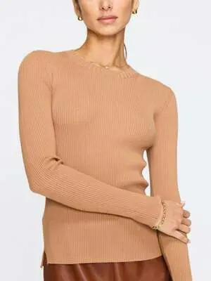 Brochu Walker The Tamsin Skinny Rib - Camel