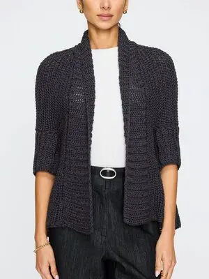 Brochu Walker The Fida Handknit Shrug - Shadow Grey