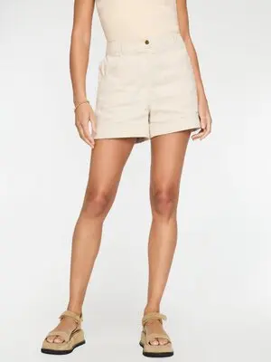 Brochu Walker The Pippa Cuffed Short - Flax