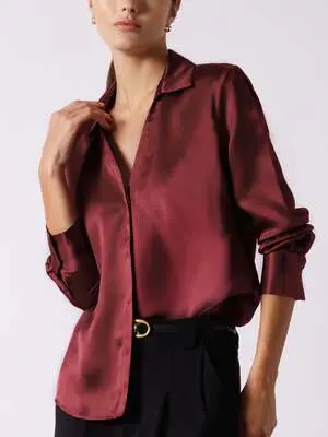 Brochu Walker The Eden Blouse - Claret
