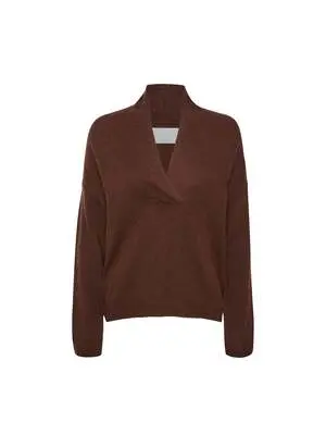 Brochu Walker The Siena Wrap Neck Cashmere Pullover