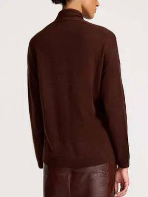 Brochu Walker The Siena Wrap Neck Cashmere Pullover