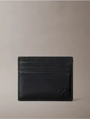 Calvin Klein Suede Monogram Card Case