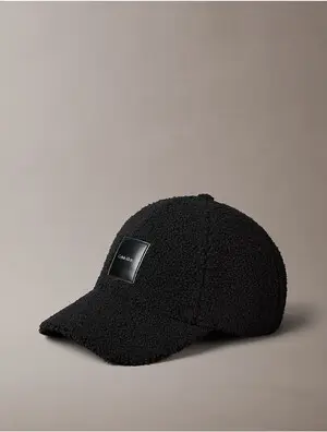 Calvin Klein Sherpa Baseball Cap - Black
