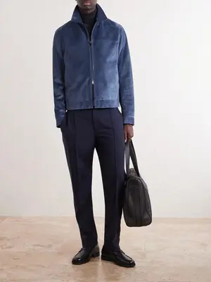 Zegna Suede Blouson Jacket