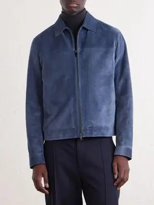 Zegna Suede Blouson Jacket