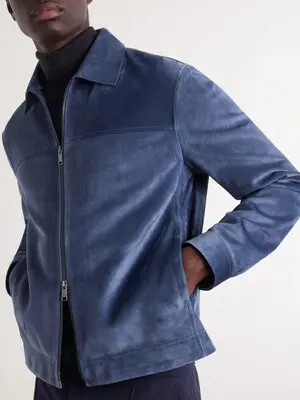 Zegna Suede Blouson Jacket