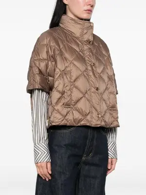 Max Mara Quilted Down Jacket - Beige