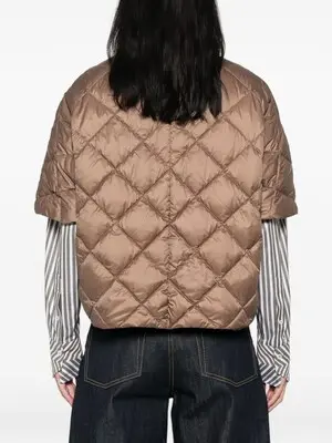 Max Mara Quilted Down Jacket - Beige