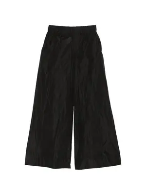 SUSANNE BOMMER Taffetas Wide-leg Trousers - Black