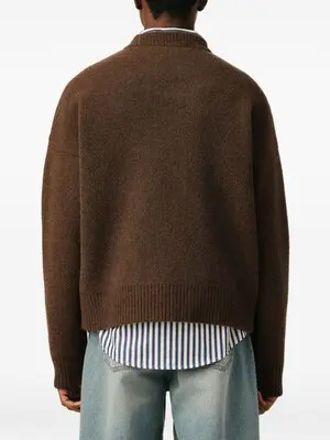 AMI Paris De Coeur Wool Crewneck Sweater