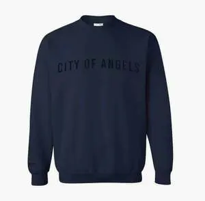 Friend + Folk City Of Angels Lightweight Crewneck - Navy