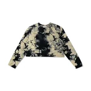 Friend + Folk Banks Long Sleeve Cropped T-shirt - Black