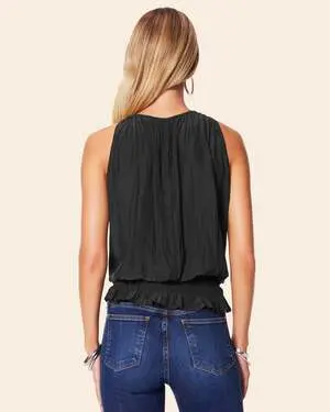 Ramy Brook Sleeveless Lauren High Neck Tank Top