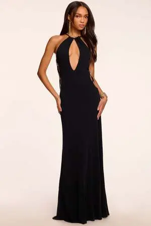 Ramy Brook Charlotte Jersey Cutout Gown