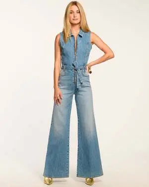 Ramy Brook Jemma Denim Jumpsuit - Light Wash