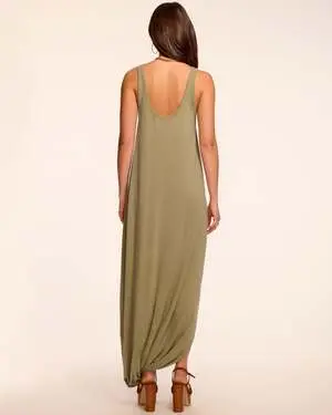 Ramy Brook Ellison Knit Scoop Neck Midi Dress
