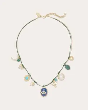 Ramy Brook Sienna Charm Necklace - Blue