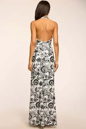 Ramy Brook Candice Sequin High Neck Gown