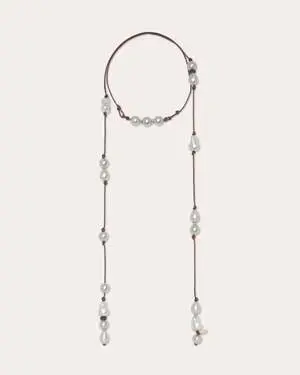Ramy Brook Riya Cord Wrap Necklace - Pearl