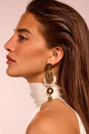 Ramy Brook Polina Link Statement Earrings