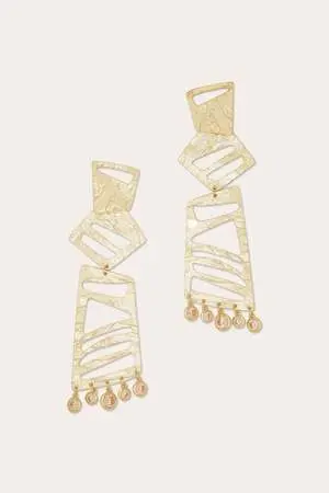 Ramy Brook Elina Geometric Statement Earrings - Gold