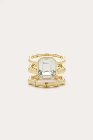 Ramy Brook Chiara Gemstone Stacked Ring - Gold