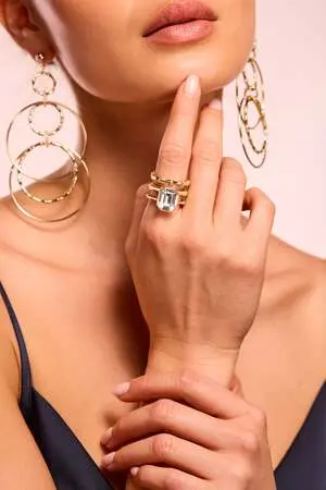 Ramy Brook Chiara Gemstone Stacked Ring