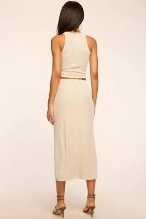 Ramy Brook Jade Lurex Knit Midi Skirt