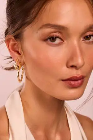Ramy Brook Chiara Pave Hoops