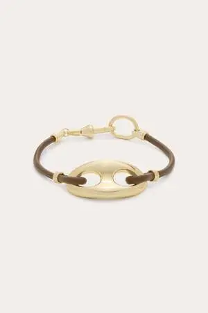 Ramy Brook Azurra Leather Bracelet - Walnut