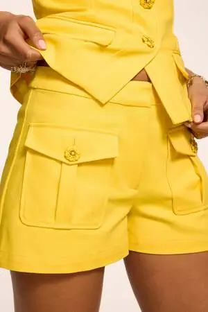 Ramy Brook Ava Cotton Tailored Mini Short