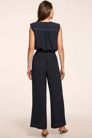 Ramy Brook Astrid V-neck Belted Jumpsuit