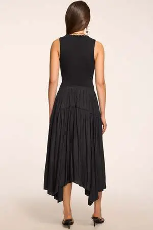 Ramy Brook Hadley Knit Combo Midi Dress