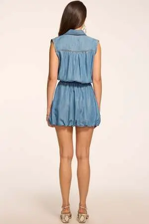 Ramy Brook Mireya Chambray Mini Dress