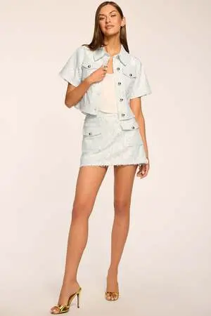 Ramy Brook Zoey Lace Mini Skirt