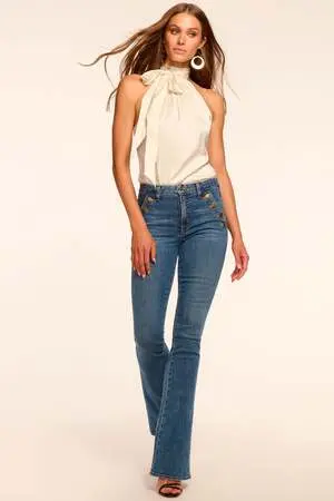Ramy Brook Helena High-rise Flare Jean - Medium Wash
